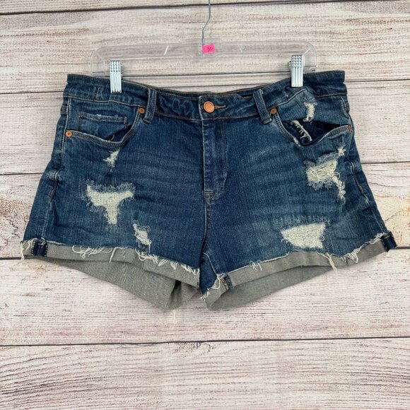 Blank NYC | Shorts | Blanknyc The Fulton Distressed Roll Up Jean Shorts ...